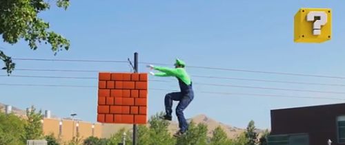 Super Mario Bros. Parkour In Real Life | AUSRETROGAMER