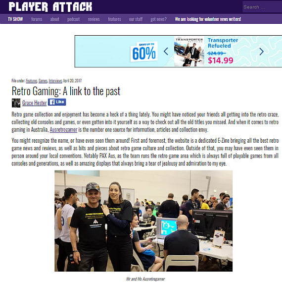 Hyper Player Attack Ausretrogamer