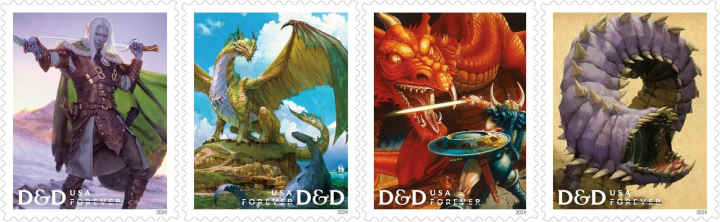 USPS reveals Dungeons & Dragons Stamps | AUSRETROGAMER